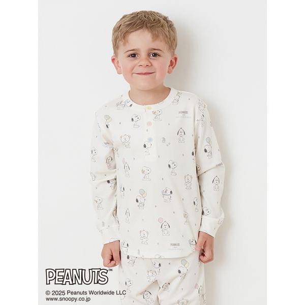 ZOZO問い合わせ番号:100170713ショップ:gelato pique，ジェラート　ピケブランド:gelato pique，ジェラートピケ商品名:【PEANUTS PUPPIES】【KIDS】総柄プルオーバーカテゴリ:ルームウェア&g...