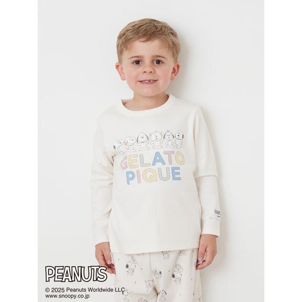 ZOZO問い合わせ番号:100170714ショップ:gelato pique，ジェラート　ピケブランド:gelato pique，ジェラートピケ商品名:【PEANUTS PUPPIES】【KIDS】ワンポイントロンTカテゴリ:ルームウェア&...