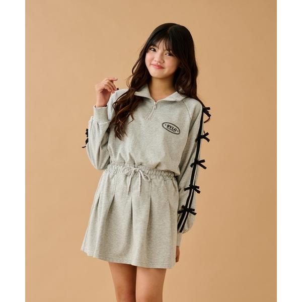 『セール実施中』ZOZO問い合わせ番号:100172558ショップ:NARUMIYA ONLINE，ナルミヤ オンラインブランド:by LOVEiT，バイラビット商品名:袖リボンワンピースカテゴリ:ワンピース/ドレス>ワンピースブラン...