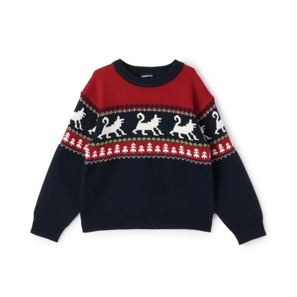 『セール実施中』ZOZO問い合わせ番号:100172564ショップ:NARUMIYA ONLINE，ナルミヤ オンラインブランド:kladskap，クレードスコープ商品名:オオカミニットプルオーバーカテゴリ:トップス>ニット/セーター...