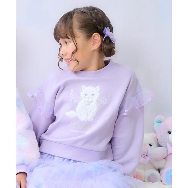 『セール実施中』ZOZO問い合わせ番号:100172572ショップ:NARUMIYA ONLINE，ナルミヤ オンラインブランド:mezzo piano，メゾピアノ商品名:エンジェルアニマル　トレーナーカテゴリ:トップス>スウェットブ...