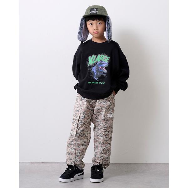 『セール実施中』ZOZO問い合わせ番号:100172587ショップ:X-girl Stages，エックスガール ステージスブランド:XLARGE KIDS，エクストララージキッズ商品名:ダブルポケットカーゴパンツカテゴリ:パンツ>カー...
