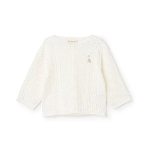 『セール実施中』ZOZO問い合わせ番号:100172600ショップ:sense of wonder，センスオブワンダーブランド:Sophie la girafe，ソフィーラジラフ商品名:ニットカーディガン【日本製】カテゴリ:トップス>...