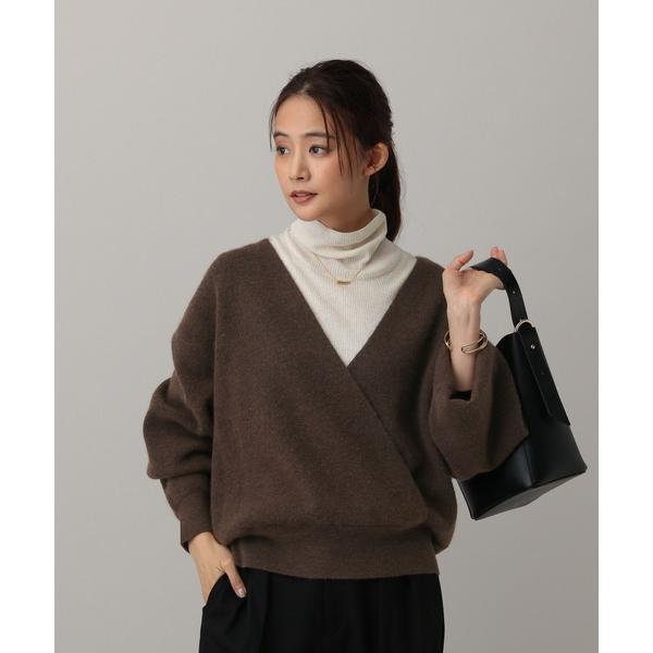 『セール実施中』ZOZO問い合わせ番号:100173388ショップ:GLOBAL WORK，グローバルワークブランド:GLOBAL WORK，グローバルワーク商品名:MATINEE LINE/ウール混カシュクールVネックプルオーバー/611...