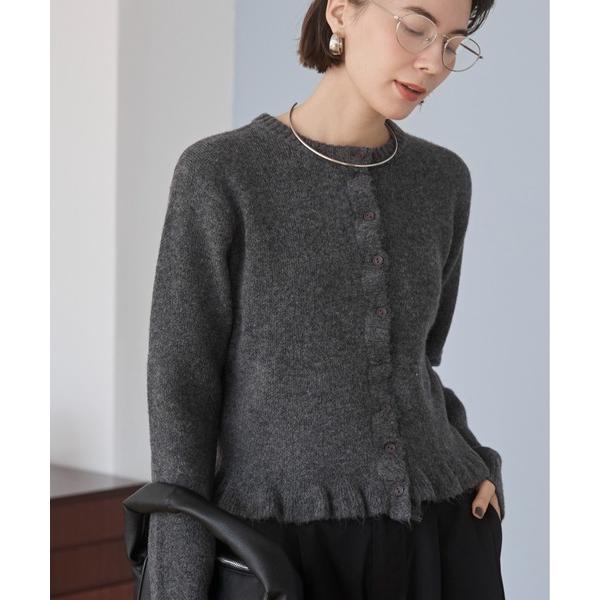 ZOZO問い合わせ番号:100173636ショップ:ANGIE VINTAGE，アンジー ヴィンテージブランド:ANGIE，アンジー商品名:メランジニットフリルカーディガンカテゴリ:トップス>カーディガン/ボレロブランド品番:AG25...