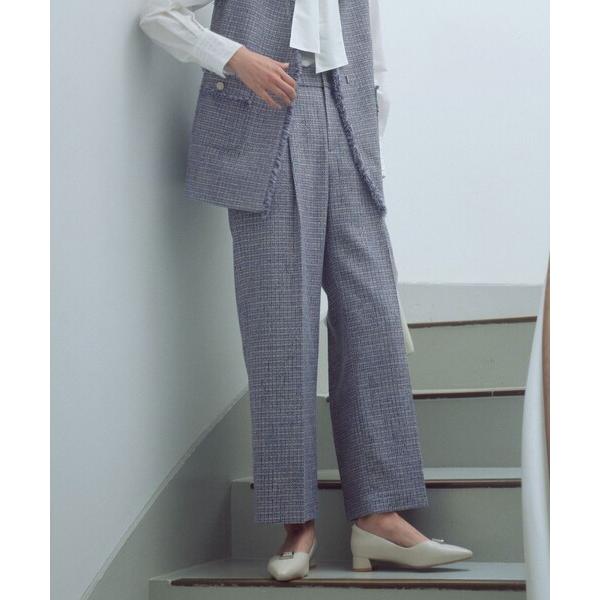 ZOZO問い合わせ番号:100174022ショップ:green label relaxing，グリーンレーベル リラクシングブランド:green label relaxing，グリーンレーベルリラクシング商品名:ライト ツイードライク パン...