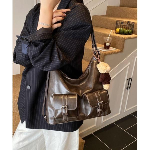 『タイムセール実施中』ZOZO問い合わせ番号:100174235ショップ:300mc，スリーハンドレッドエムシーブランド:FREE STYLISTS，フリー スタイリスト商品名:Y2K バックルレザーショルダーバッグ 3WAYカテゴリ:バッ...