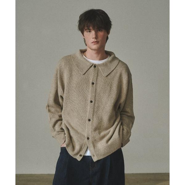 ZOZO問い合わせ番号:100174418ショップ:IF Div.，アイエフディビジョンブランド:Elanque，エランク商品名:Collared knit cardigan / 襟付きニットカーディガンカテゴリ:トップス>カーディガ...