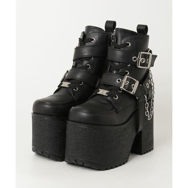 ZOZO問い合わせ番号:100175212ショップ:Lafayette，ラファイエットブランド:YOSUKE，ヨースケ，Lafayette，ラファイエット商品名:ヨースケYOSUKEウィメンズ厚底ハトメバックルチェーンリングレースアップブー...