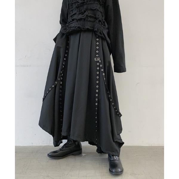 『タイムセール実施中』ZOZO問い合わせ番号:100175781ショップ:BUFFALO BOBS，バッファローボブズブランド:SHIBUYA Zy.，シブヤジー商品名:GrimoireFlowハトメベルト付きドレープスカートカテゴリ:パン...