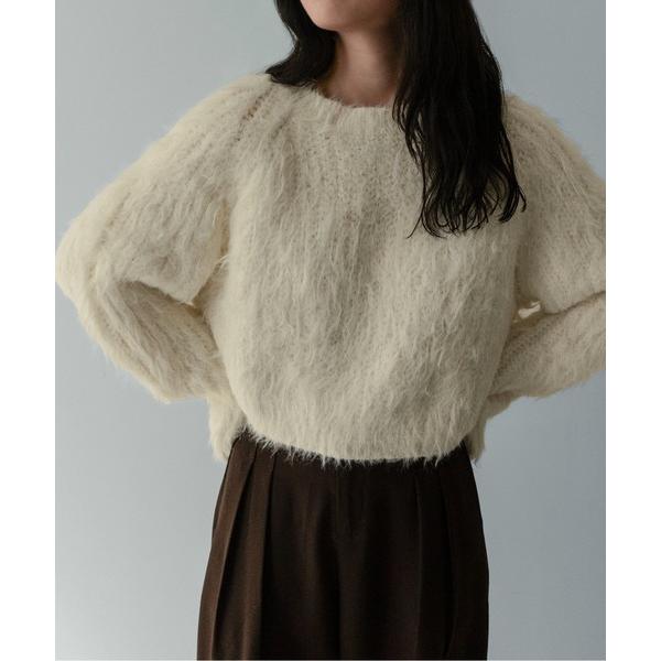 『タイムセール実施中』ZOZO問い合わせ番号:100176102ショップ:by muni:r，バイ ムニールブランド:on:nue，オンニュ商品名:【on:nue】[着用動画あり！]へアリーシャギークロップドニットカテゴリ:トップス>...