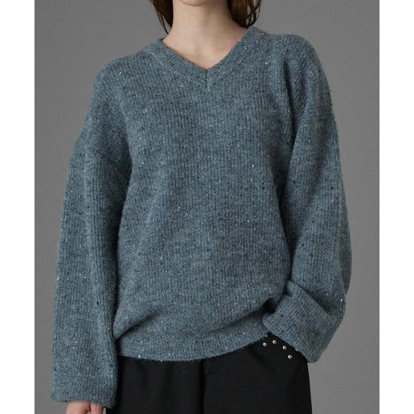 ZOZO問い合わせ番号:100176135ショップ:MUHET，ミュエータブランド:ONCILY，オンシェリー商品名:WOOL BLEND COLOR NEP V-NECK KNIT / カラーネップVネックニットカテゴリ:トップス>...