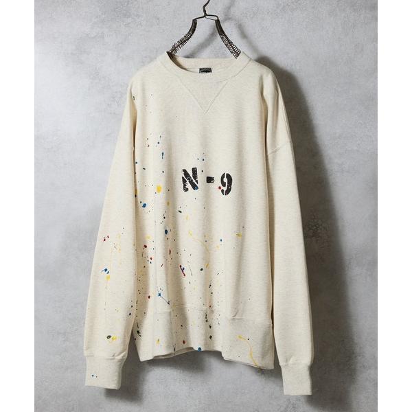ZOZO問い合わせ番号:100176379ショップ:NUMBER (N)INE，ナンバーナインブランド:NUMBER (N)INE，ナンバーナイン商品名:HAND PAINTED VINTAGE GAZETTE CREWNECK SWEAT...