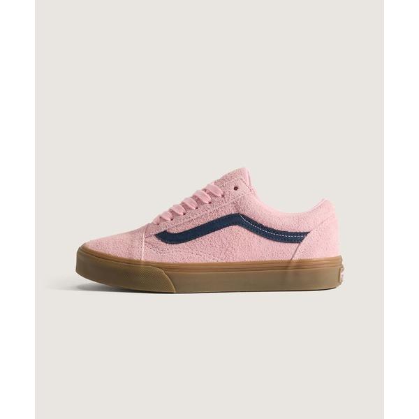 『タイムセール実施中』ZOZO問い合わせ番号:100176476ショップ:VANS，ヴァンズブランド:VANS，バンズ商品名:オールドスクール ヘアリースエード / Old Skool HAIRY SUEDE PINK/NAV VN000E...