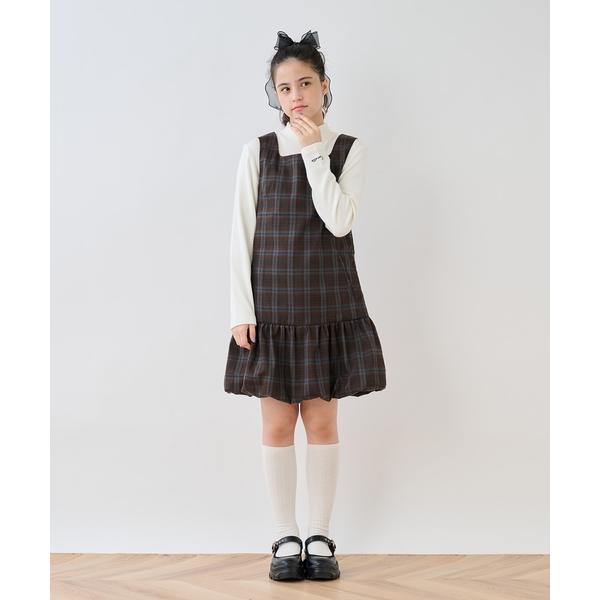 『セール実施中』ZOZO問い合わせ番号:100214566ショップ:NARUMIYA ONLINE，ナルミヤ オンラインブランド:pom ponette junior，ポンポネットジュニア商品名:【130cmあり】バルーンジャンスカインナー...