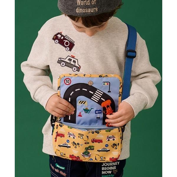 ZOZO問い合わせ番号:100214573ショップ:NARUMIYA ONLINE，ナルミヤ オンラインブランド:kladskap，クレードスコープ商品名:ミニカー収納働く車柄推し活ショルダーバッグカテゴリ:バッグ>ショルダーバッグブ...