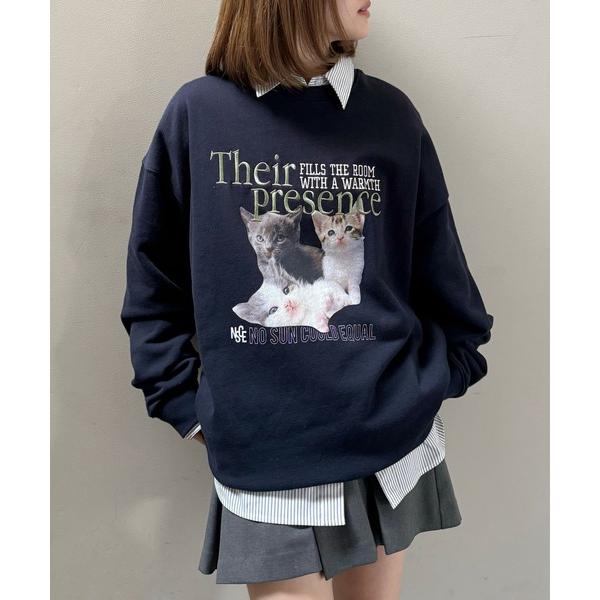 『タイムセール実施中』ZOZO問い合わせ番号:100222589ショップ:PAGEBOY，ページボーイブランド:PBLIM，ページボーイリム，PAGEBOY，ページボーイ商品名:《UNISEX》スリーキャットスウェットカテゴリ:トップス&g...