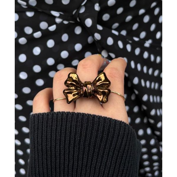 ZOZO問い合わせ番号:100222836ショップ:e.m.，イーエムブランド:LOVE BY e.m. ，ラブバイイーエム商品名:ビックリボンリング/25CC/レディース/クリスマスコレクションカテゴリ:アクセサリー>リングブランド...