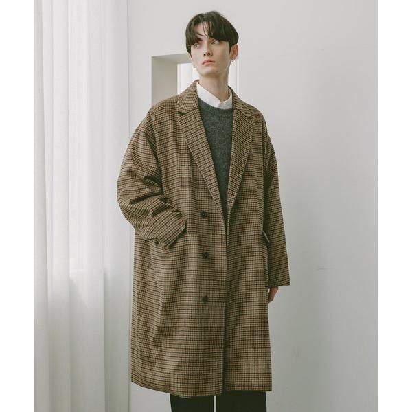 『セール実施中』ZOZO問い合わせ番号:100223630ショップ:RAGEBLUE，レイジブルーブランド:RAGEBLUE，レイジブルー商品名:CHECK MOTIF OVER CHESTER COAT / チェック柄/オーバーチェスター...