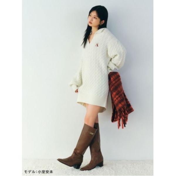 『セール実施中』ZOZO問い合わせ番号:100223772ショップ:LILY BROWN，リリー ブラウンブランド:LILY BROWN，リリーブラウン商品名:Lily Bearケーブルニットワンピースカテゴリ:ワンピース/ドレス>ワ...