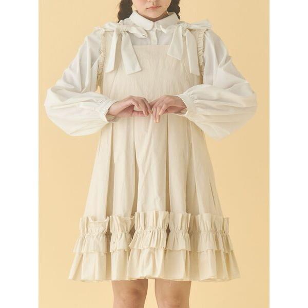 『タイムセール実施中』ZOZO問い合わせ番号:100224086ショップ:merry jenny，メリージェニーブランド:merry jenny，メリージェニー商品名:double ribbon blouseカテゴリ:トップス>シャツ...