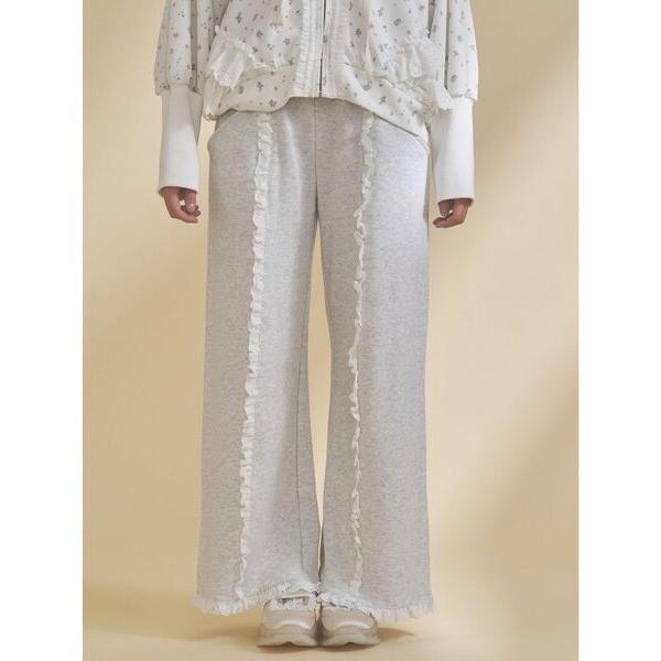 ZOZO問い合わせ番号:100224092ショップ:merry jenny，メリージェニーブランド:merry jenny，メリージェニー商品名:レースフリルスウェットパンツカテゴリ:パンツ>スウェットパンツブランド品番:282610...