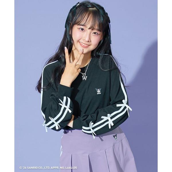 ZOZO問い合わせ番号:100224208ショップ:devirock，デビロックブランド:devirock，デビロック商品名:【chum】クロミコラボ 袖リボン長袖Tシャツカテゴリ:トップス>Tシャツ/カットソーブランド品番:1GTP...