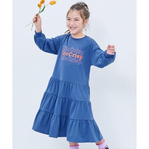 『タイムセール実施中』ZOZO問い合わせ番号:100224215ショップ:devirock，デビロックブランド:devirock，デビロック商品名:ふわっと裾ティアード プリント 長袖ワンピースカテゴリ:ワンピース/ドレス>ワンピース...