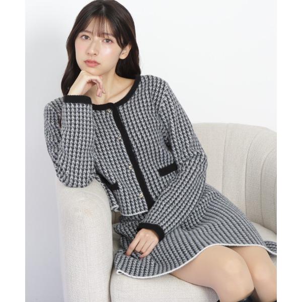 『セール実施中』ZOZO問い合わせ番号:100226741ショップ:JILL by JILL STUART，ジル バイ ジル スチュアートブランド:JILL by JILL STUART，ジルバイジルスチュアート商品名:◇千鳥ジャガードニッ...