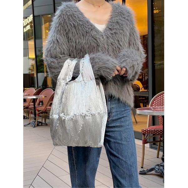 ZOZO問い合わせ番号:100266431ショップ:BAYFLOW，ベイフローブランド:BAGGU，バグー，BAYFLOW，ベイフロー商品名:[収納袋付き]PLEATED BAGGUメタリックカテゴリ:食器/キッチン>キッチンツールブ...