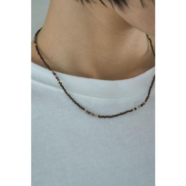 ZOZO問い合わせ番号:100269745ショップ:marjour，マージュールブランド:marjour，マージュール商品名:BROWN MIX BEADS NECKLACEカテゴリ:アクセサリー>ネックレスブランド品番:752267...