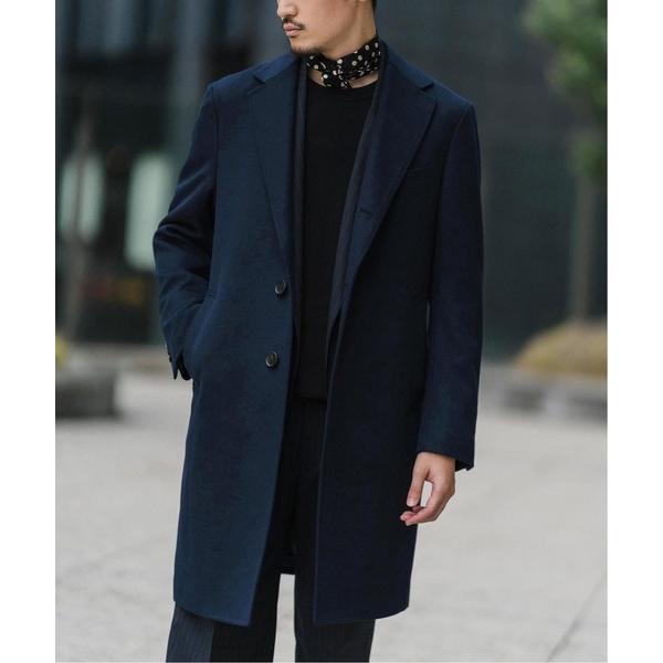 『セール実施中』ZOZO問い合わせ番号:100270604ショップ:EDIFICE，エディフィスブランド:EDIFICE，エディフィス商品名:《追加》SUPER 140’s ウール / カシミヤ チェスターコートカテゴリ:ジャケット/アウタ...