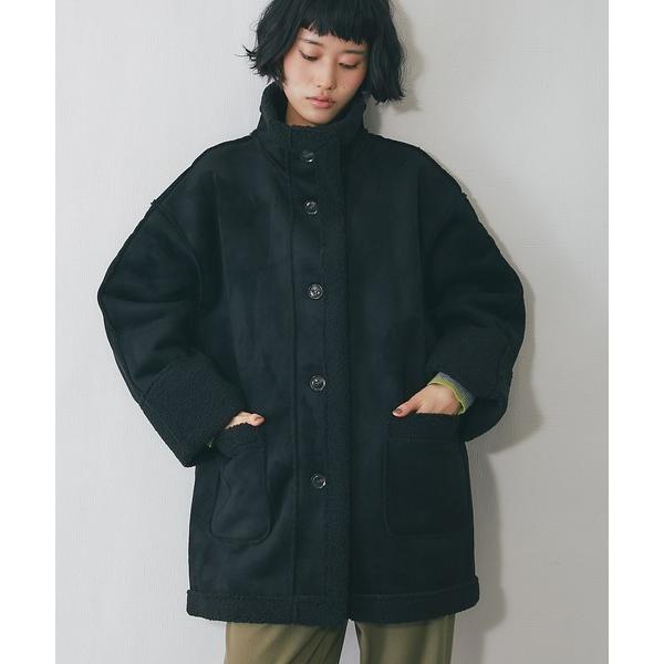 『タイムセール実施中』ZOZO問い合わせ番号:100271286ショップ:SMILE ORCHID，スマイルオーキッドブランド:ANOTHER S，アナザーエス商品名:フェイクムートンスタンドコートカテゴリ:ジャケット/アウター>ムー...