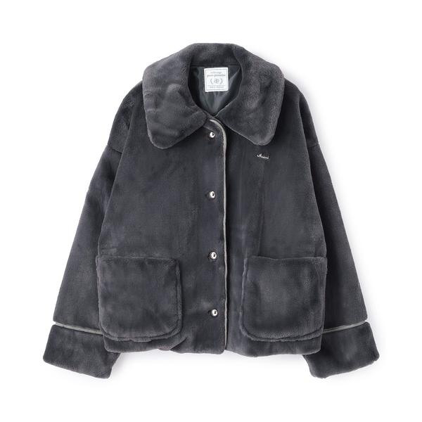 『セール実施中』ZOZO問い合わせ番号:100308288ショップ:NARUMIYA ONLINE，ナルミヤ オンラインブランド:pom ponette junior，ポンポネットジュニア商品名:【130cmあり】フェイクファーブルゾンカテ...