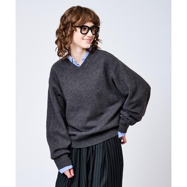 ZOZO問い合わせ番号:100310672ショップ:epnok，エプノックブランド:WETTEMPT，ウィテンプト商品名:V-NECK WOOL LIKE KNIT / Vネックウールライクニットカテゴリ:トップス>ニット/セーターブ...