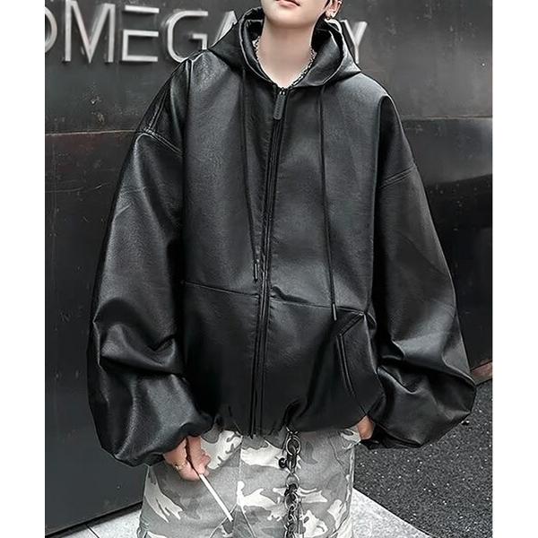 『セール実施中』参考価格：8，910円発売時期：2025年07月コンディション：S（新品同様）タグ付きの未使用、または新品同様のアイテム付属品：タグ参考商品名：LACERTA オーバーサイズ バルーン シンセティックレザー ブルゾン参考品番...