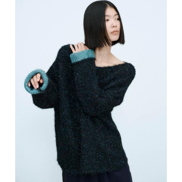 ZOZO問い合わせ番号:100346032ショップ:THINGS THAT MATTER，シングスザットマターブランド:THINGS THAT MATTER，シングス ザット マター商品名:SPARKLY OVER KNIT PULL-OV...