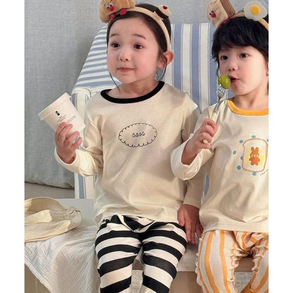 『タイムセール実施中』ZOZO問い合わせ番号:100346738ショップ:TeddyShop，テディショップブランド:DAY CLOSET，デイ クローゼット商品名:【セットアップ/男女兼用/伸縮性あり】長袖ラウンドネック プリント×ボーダ...