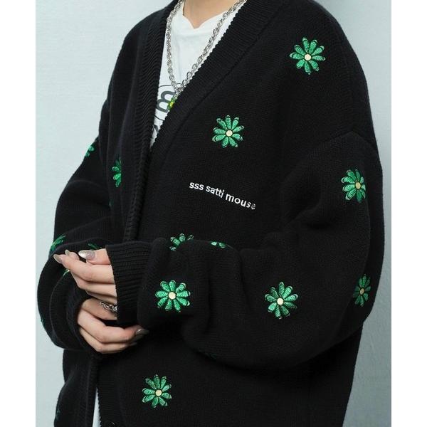 『タイムセール実施中』ZOZO問い合わせ番号:100347016ショップ:merrylatte，メリーラテブランド:ssssattimouse，エスエスエス サッチ マウス商品名:フラワーロゴカーディガンカテゴリ:トップス>カーディガ...