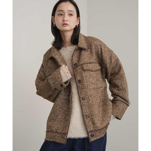 『タイムセール実施中』ZOZO問い合わせ番号:100347502ショップ:Bonjour Sagan，ボンジュールサガンブランド:Bulue.，ブルー商品名:【Bulue.】MIXツイードフリンジCPOジャケットカテゴリ:ジャケット/アウタ...