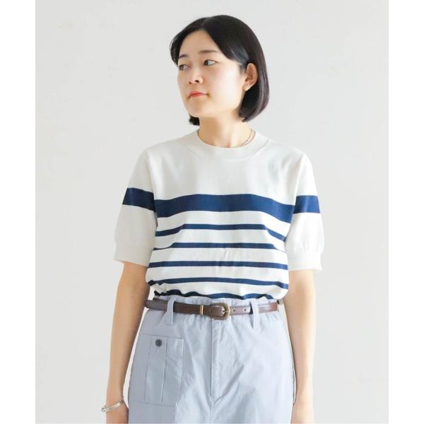 『セール実施中』参考価格：11，000円発売時期：2024年04月コンディション：B（目立つ使用感なし）使用感が少ない、または気にならないアイテム首周り・袖口：汚れ参考商品名：コットンボーダー　半袖P/O参考品番：04-1-07-001-4...