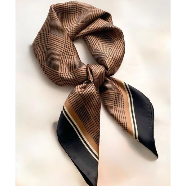 ZOZO問い合わせ番号:100377885ショップ:RiNc，リンクブランド:ARTIFICIAL SWEETENER，アーティフィシャル　スウィートナー商品名:【 ARTIFICIAL SWEETENER 】シルクタッチ千鳥スカーフカテゴ...