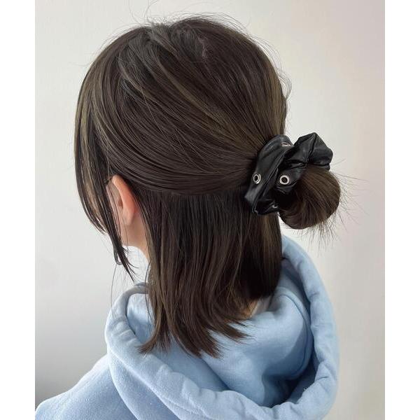 ZOZO問い合わせ番号:100378025ショップ:WEGO，ウィゴーブランド:WEGO，ウィゴー商品名:WEGO/アイレットデザインPUシュシュカテゴリ:ヘアアクセサリー>シュシュブランド品番:MO25AW10-SG0095素材:合...