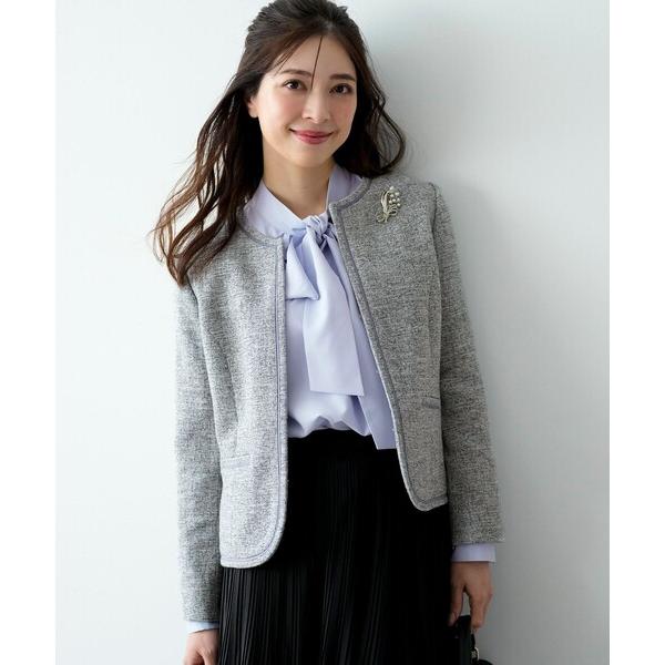 ZOZO問い合わせ番号:100378742ショップ:ANY SIS，エニィ スィスブランド:ANY SIS，エニィスィス商品名:ライトストレッチ ツイード ジャケットカテゴリ:ジャケット/アウター>ノーカラージャケットブランド品番:J...