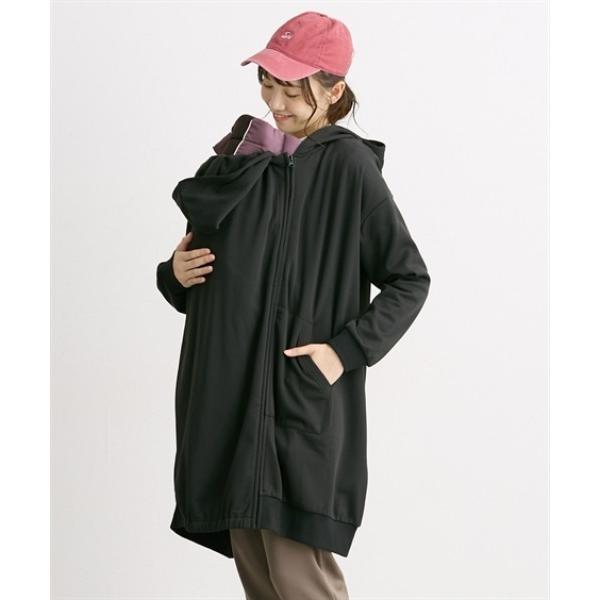 ZOZO問い合わせ番号:100378861ショップ:nissen，ニッセンブランド:QUNTSTYLE，キュントスタイル商品名:【マタニティウェア】あったか裏シャギー　ダッカー付ママパーカーカテゴリ:ママ＆ベビー>マタニティウェア/グ...