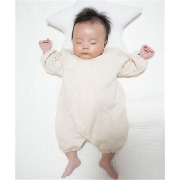 ※このアイテムは返品・交換対象外商品です。ZOZO問い合わせ番号:100379157ショップ:nissen，ニッセンブランド:QUNTSTYLE，キュントスタイル商品名:ジャガード総柄ミニ長袖カバーオールカテゴリ:ママ＆ベビー>ロンパ...