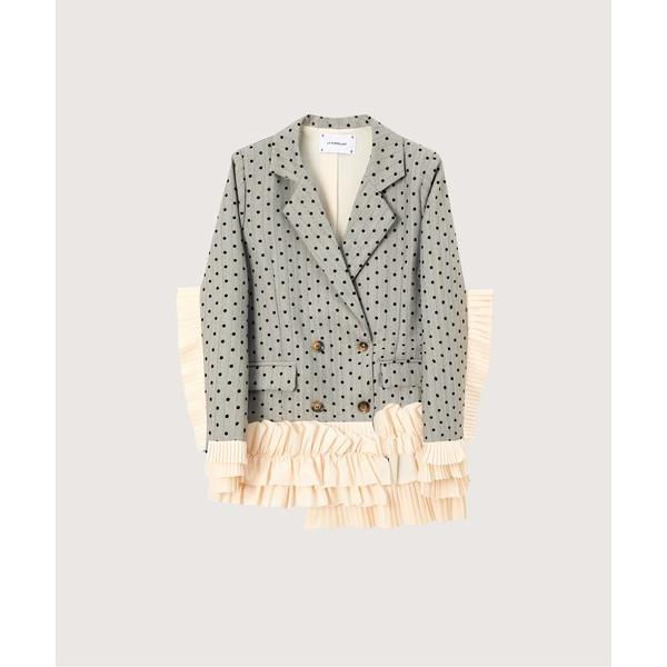 ZOZO問い合わせ番号:100379524ショップ:P L U M STORE，プラム ストアブランド:LA POMME petit，ラポミ・プチ商品名:Dots Princess Frill Jacketカテゴリ:ジャケット/アウター&g...