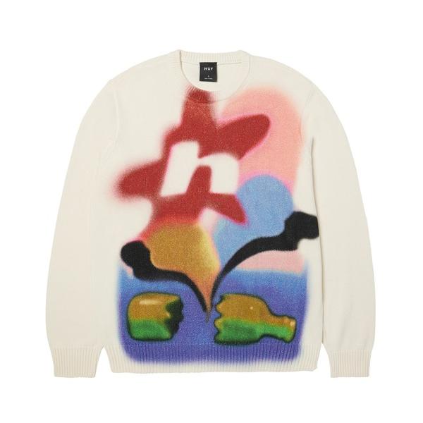 ZOZO問い合わせ番号:100380016ショップ:HUF，ハフブランド:HUF，ハフ商品名:SOFT FOCUS CREWNECK SWEATERカテゴリ:トップス>ニット/セーターブランド品番:25H_KN00573素材:コットン...