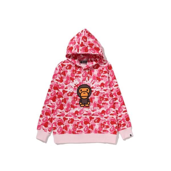 ZOZO問い合わせ番号:100380444ショップ:A BATHING APE，ア ベイシング エイプブランド:A BATHING APE，アベイシングエイプ商品名:ABC CAMO BABY MILO PULLOVER HOODIEカテゴ...