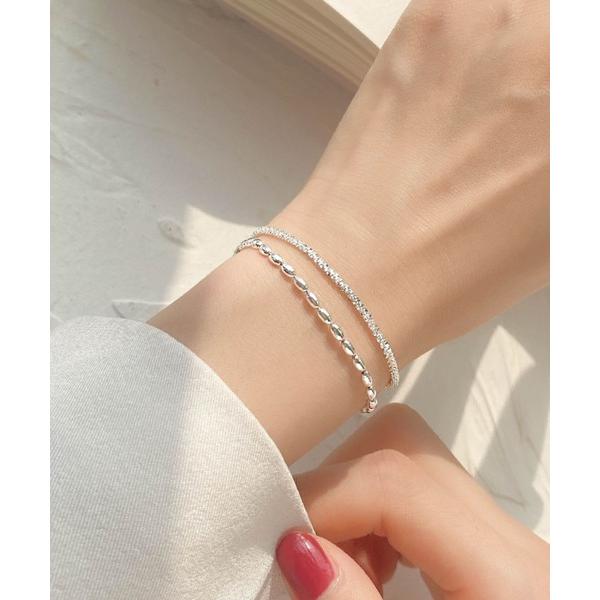 『タイムセール実施中』ZOZO問い合わせ番号:100380613ショップ:Newport，ニューポートブランド:yu-ka，ユーカ，Newport，ニューポート商品名:YU-KA:シルバー２連ブレスレット SILVER 2 consecut...